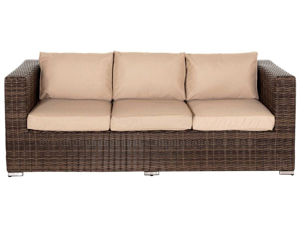 Ascot 3 seater rattan sofa store
